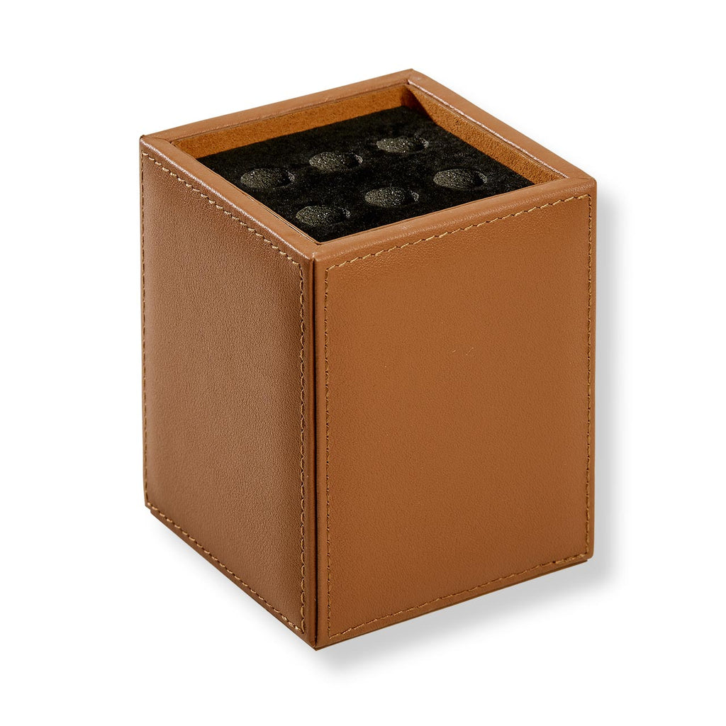 Leather Pen Cube | Pen Holders & Stands | Desk Accessories