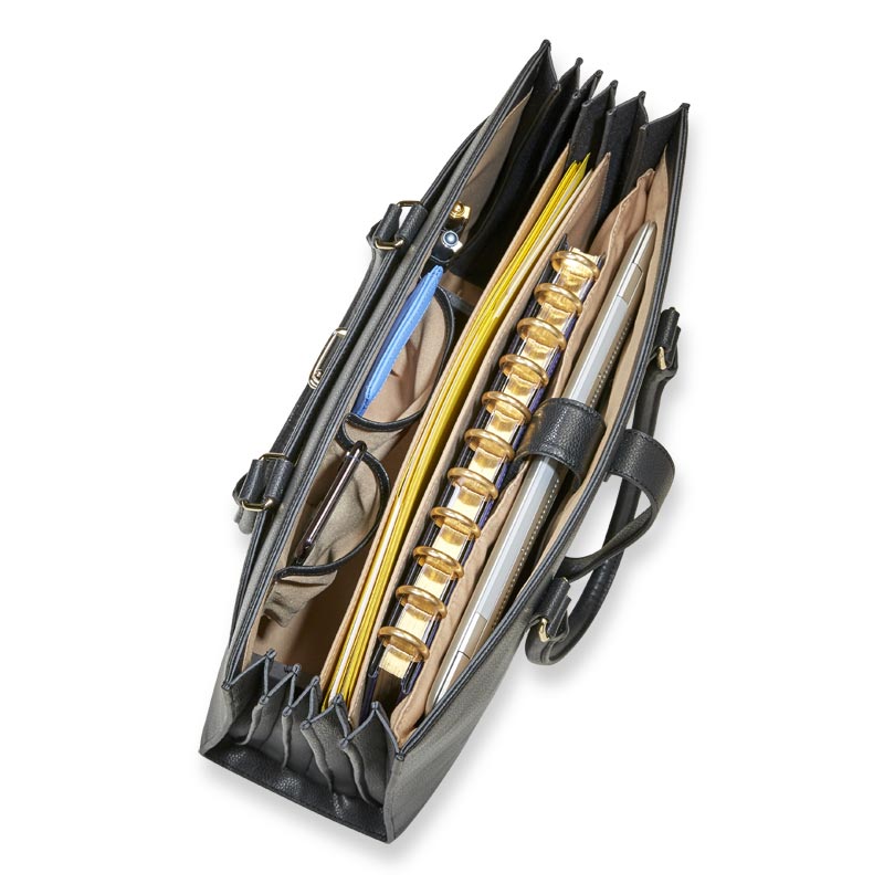 Office-On-The-Go Leather Legal File Tote