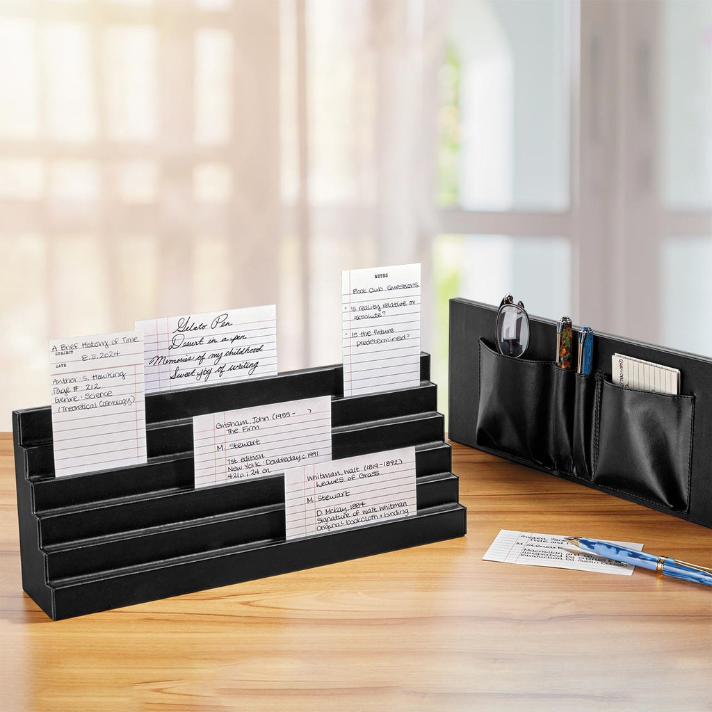 Leather Index Card Bleachers