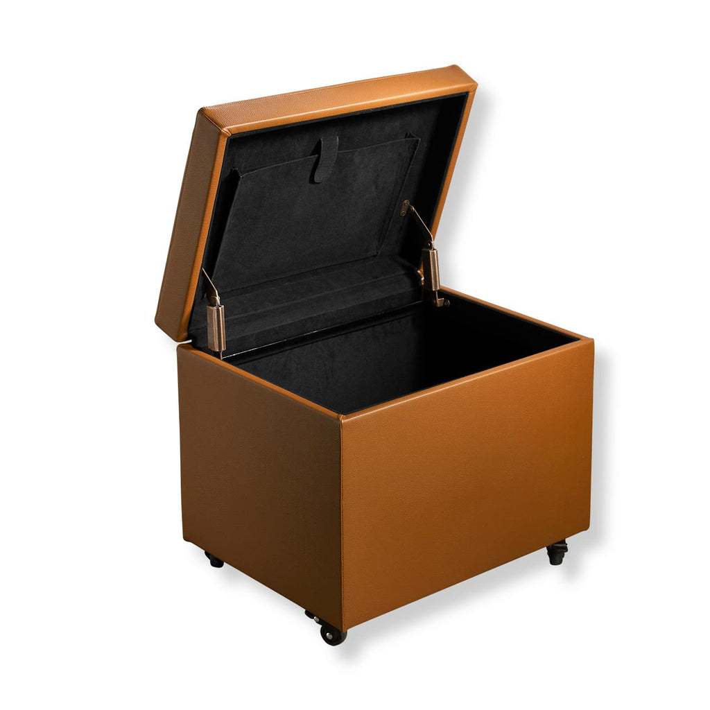 No-Room Rolling File Ottoman | File Cabinet