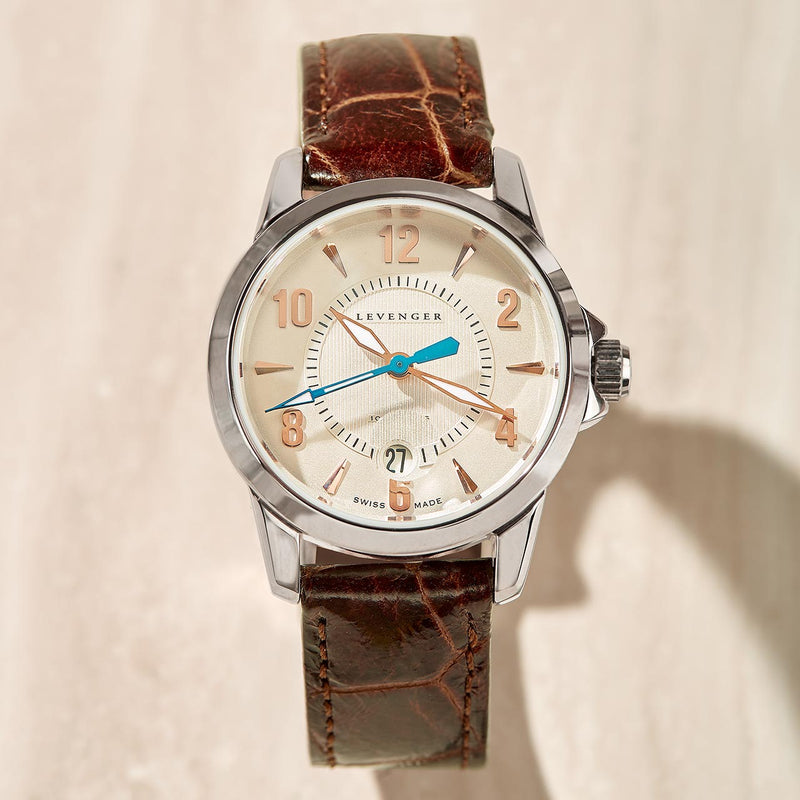 Levenger Croc Leather Women’s Watch