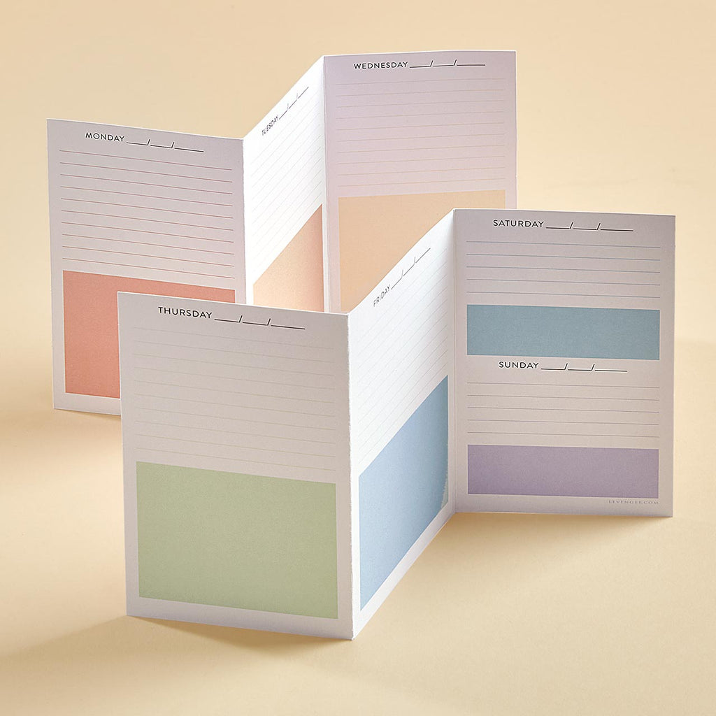 Vibrant Triple-Decker Pocket Planner | 3 x 5 Card Planner | Index Card