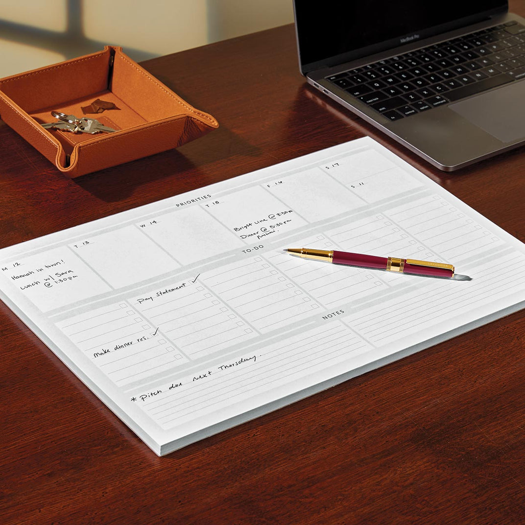 One Week at a Time Oversized Desk Pad | Desk Blotter Pad | Ships Free