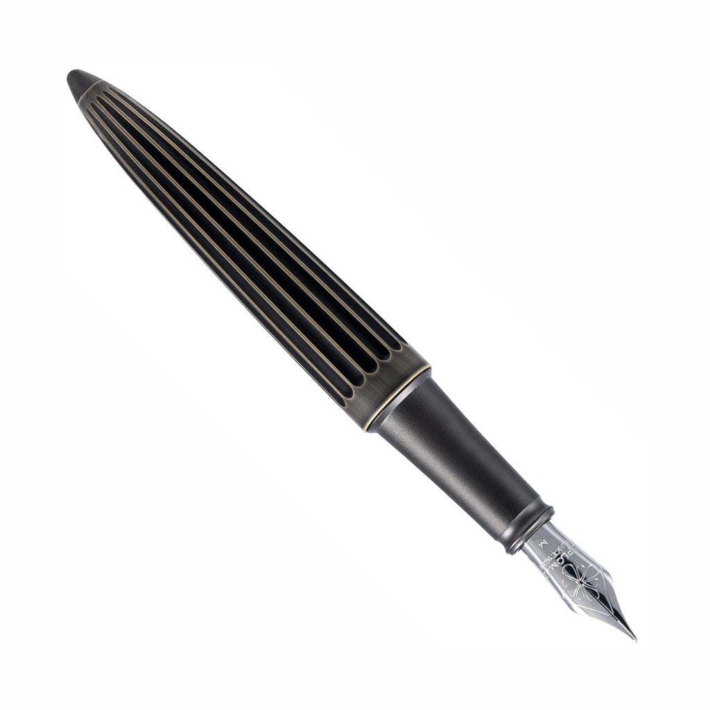 Diplomat Aero Stripes Oxyd Brass Fountain Pen