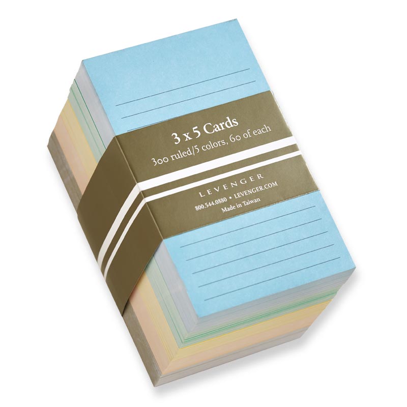 3 x 5 Index Cards - Custom Cards - Levenger