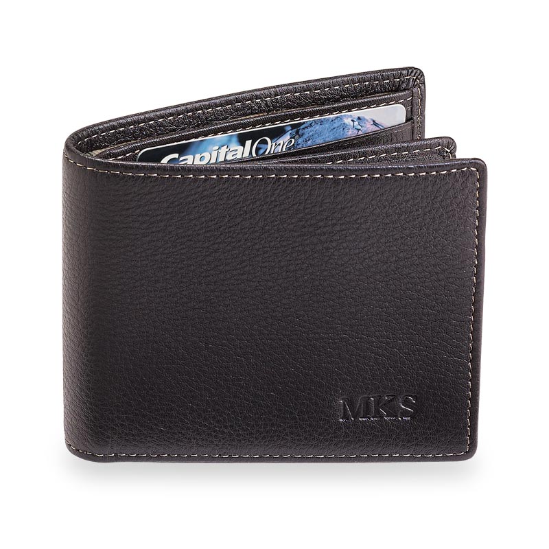 Bomber Jacket Leather Flip ID Wallet | Leather Wallet