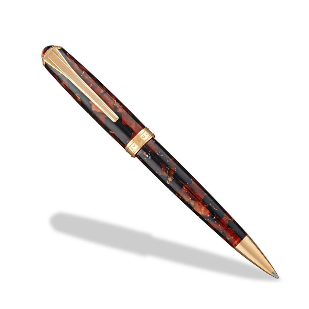 True Writer Slim Golden Dark Tortoise Pen